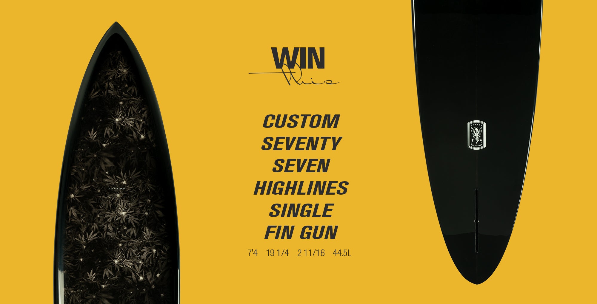 Win FREE Surfboard | Takeda Custom Surfboards and Goods